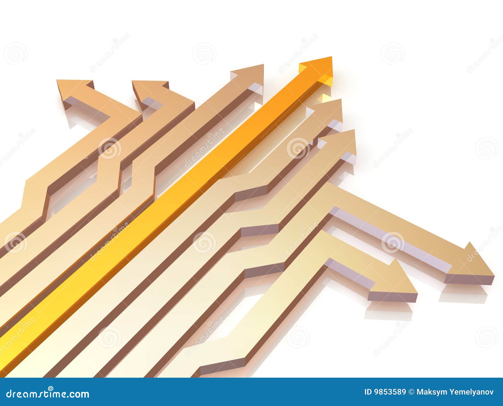 Arrows. Solutions stock illustration. Illustration of creative - 9853589