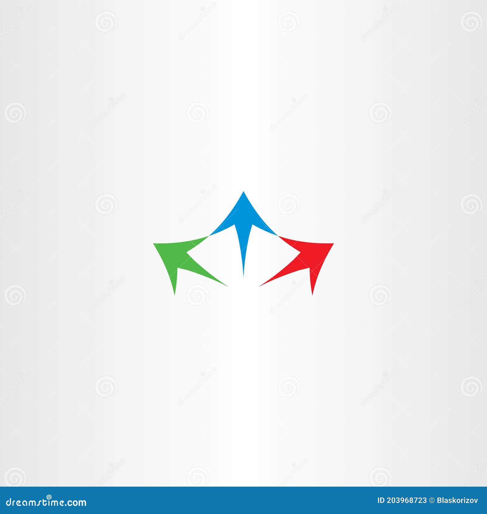 Arrows Spread Logo Icon Sign Stock Vector - Illustration of icon ...