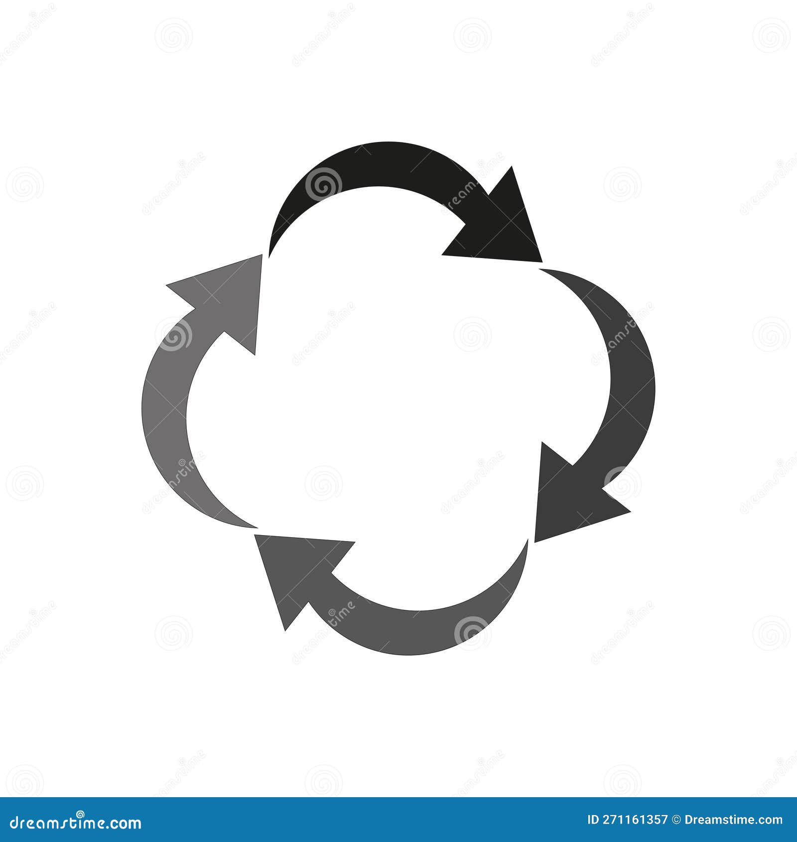 Arrows Square. Reload Symbol. Vector Illustration Stock Vector ...