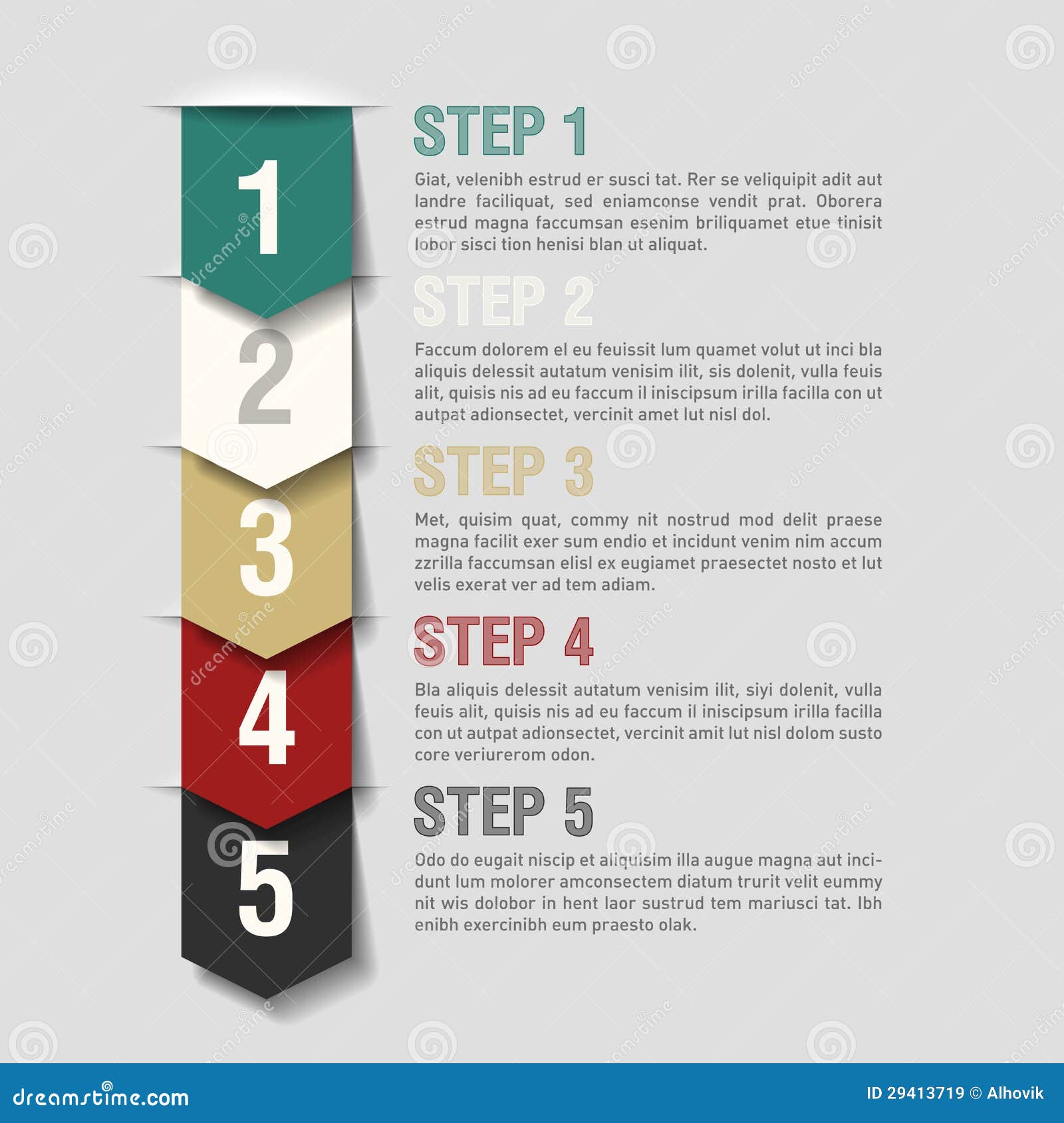 Arrows Steps Design Template Stock Vector - Illustration of graphic ...