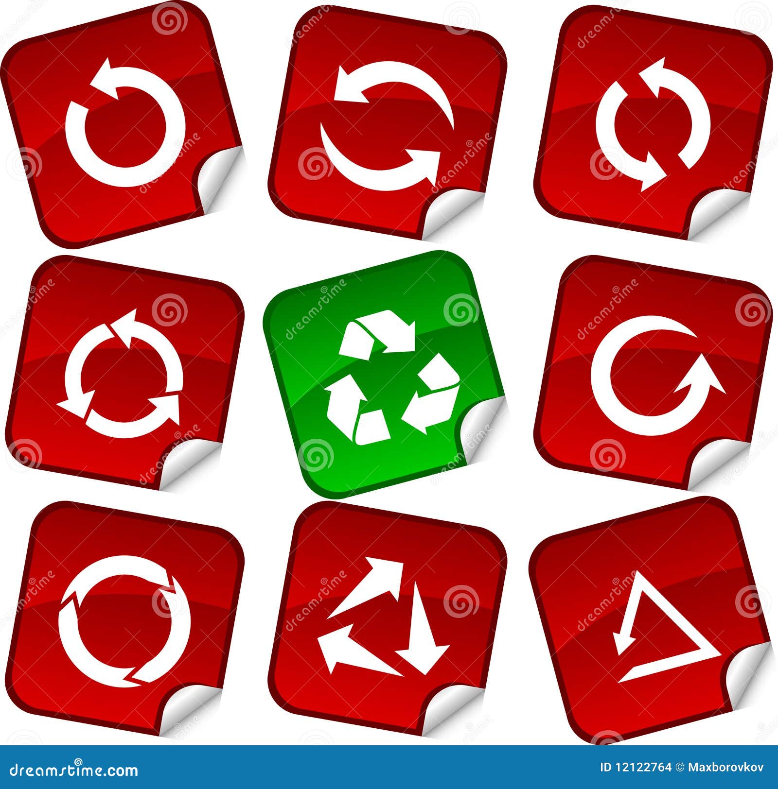 Arrows stickers. stock vector. Illustration of gray, arrows - 12122764