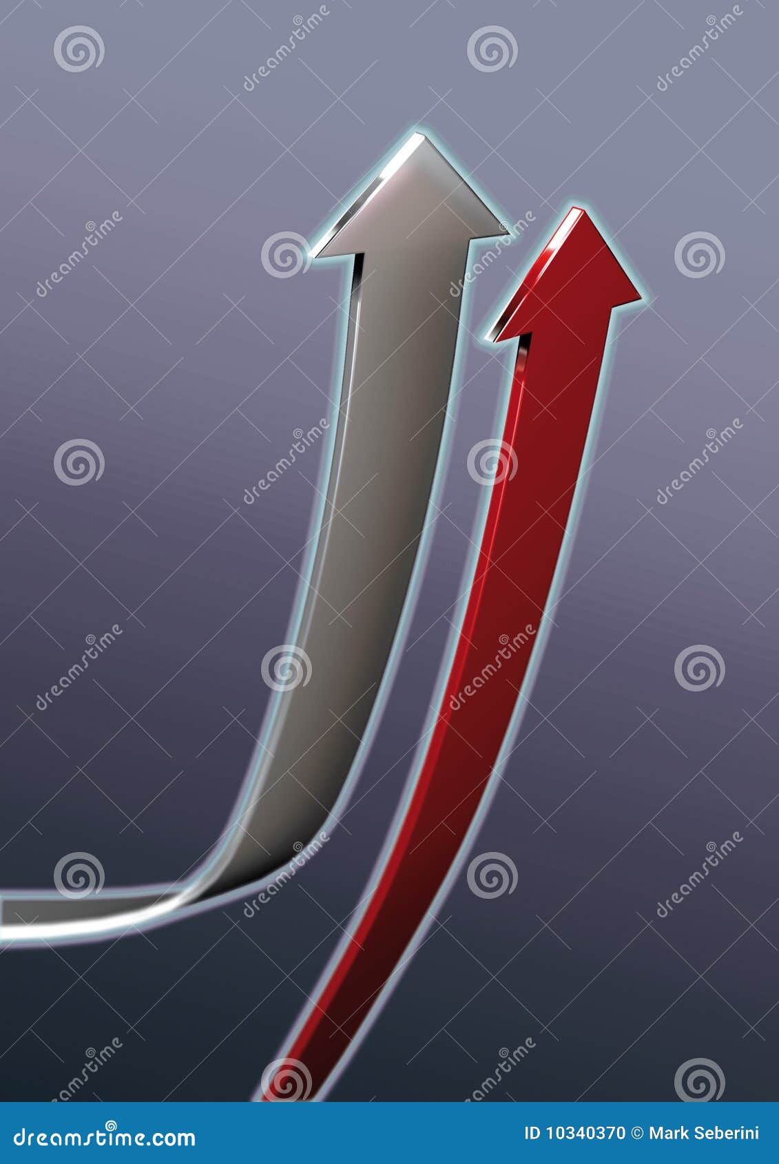 Arrows of success stock illustration. Illustration of triumph - 10340370