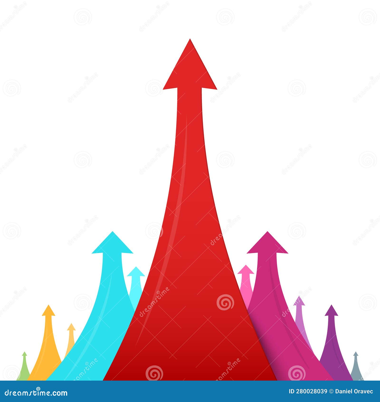 Arrows - Success Concept Illustration Stock Vector - Illustration of ...