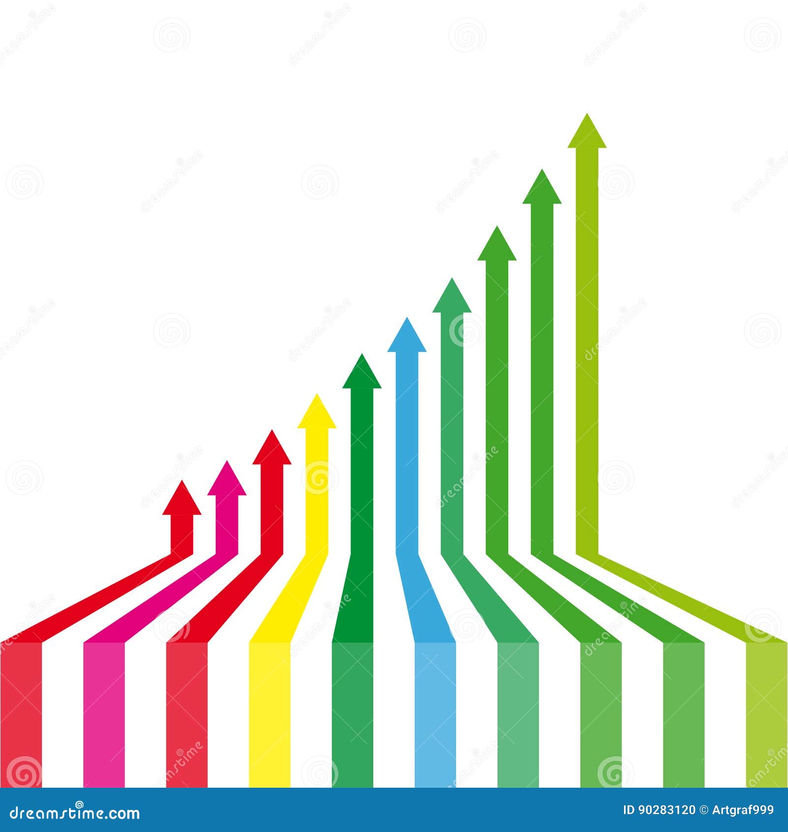 Arrows success stock vector. Illustration of arrow, rose - 90283120