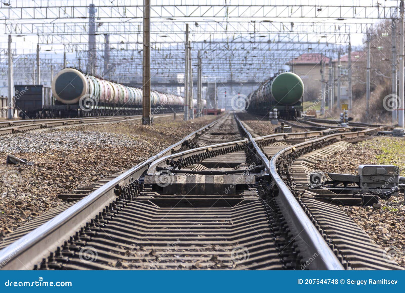 Arrows that Switch the Movement of the Train To Different Tracks on the ...