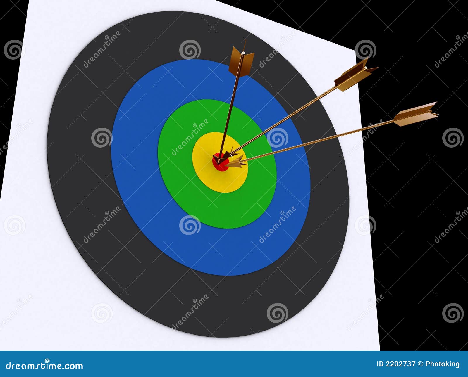 Arrows and target stock illustration. Illustration of striped - 2202737