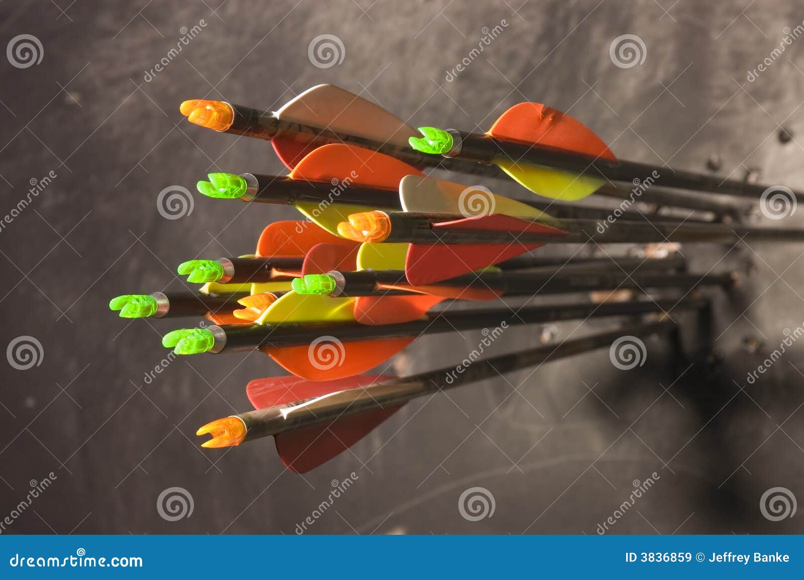 Arrows on target stock image. Image of flights, successful - 3836859