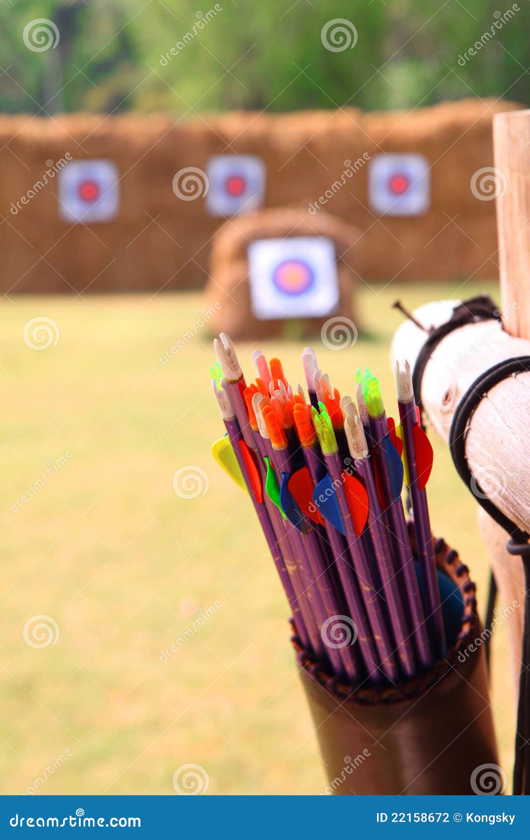 Arrows and target archery stock photo. Image of achievement - 22158672