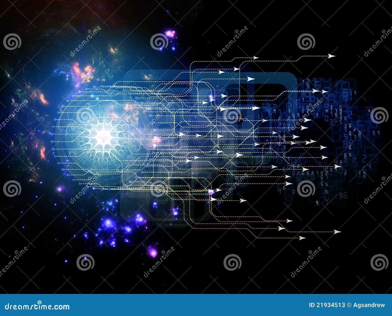 Arrows of Technology stock illustration. Illustration of black - 21934513