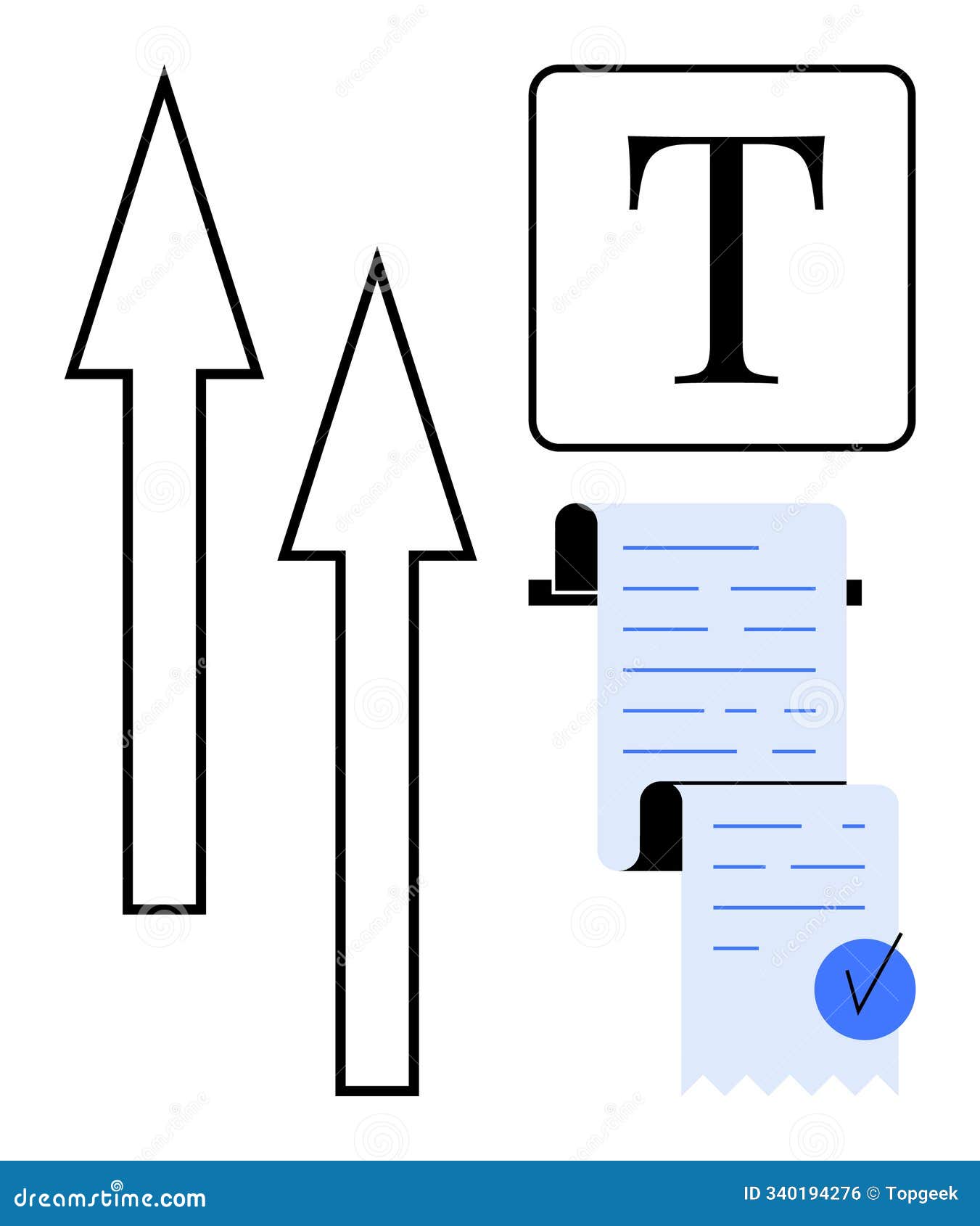 Arrows, Text, and Scroll Illustrations for Design and Documentation ...