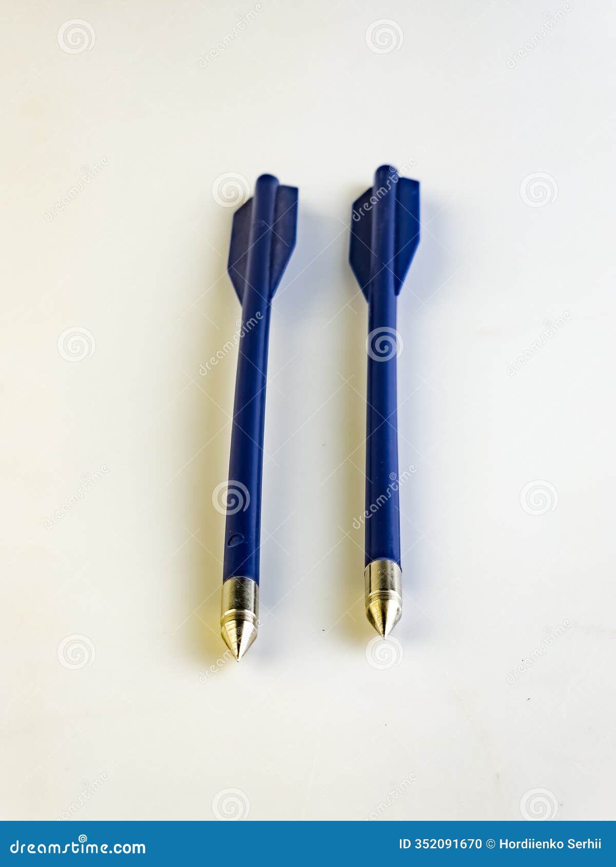 Arrows for a Training Crossbow on a White Background. Two Pieces Stock ...