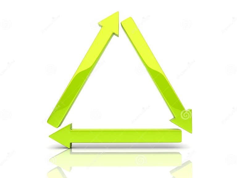 Arrows triangle stock illustration. Illustration of close - 12551279