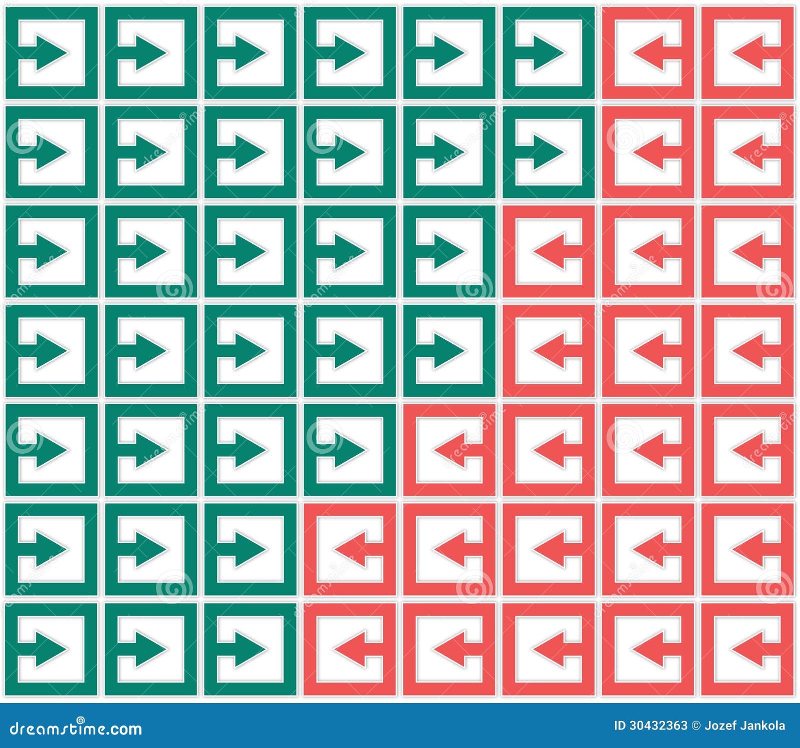 Arrows Turned Against One Another Stock Illustration - Illustration of ...