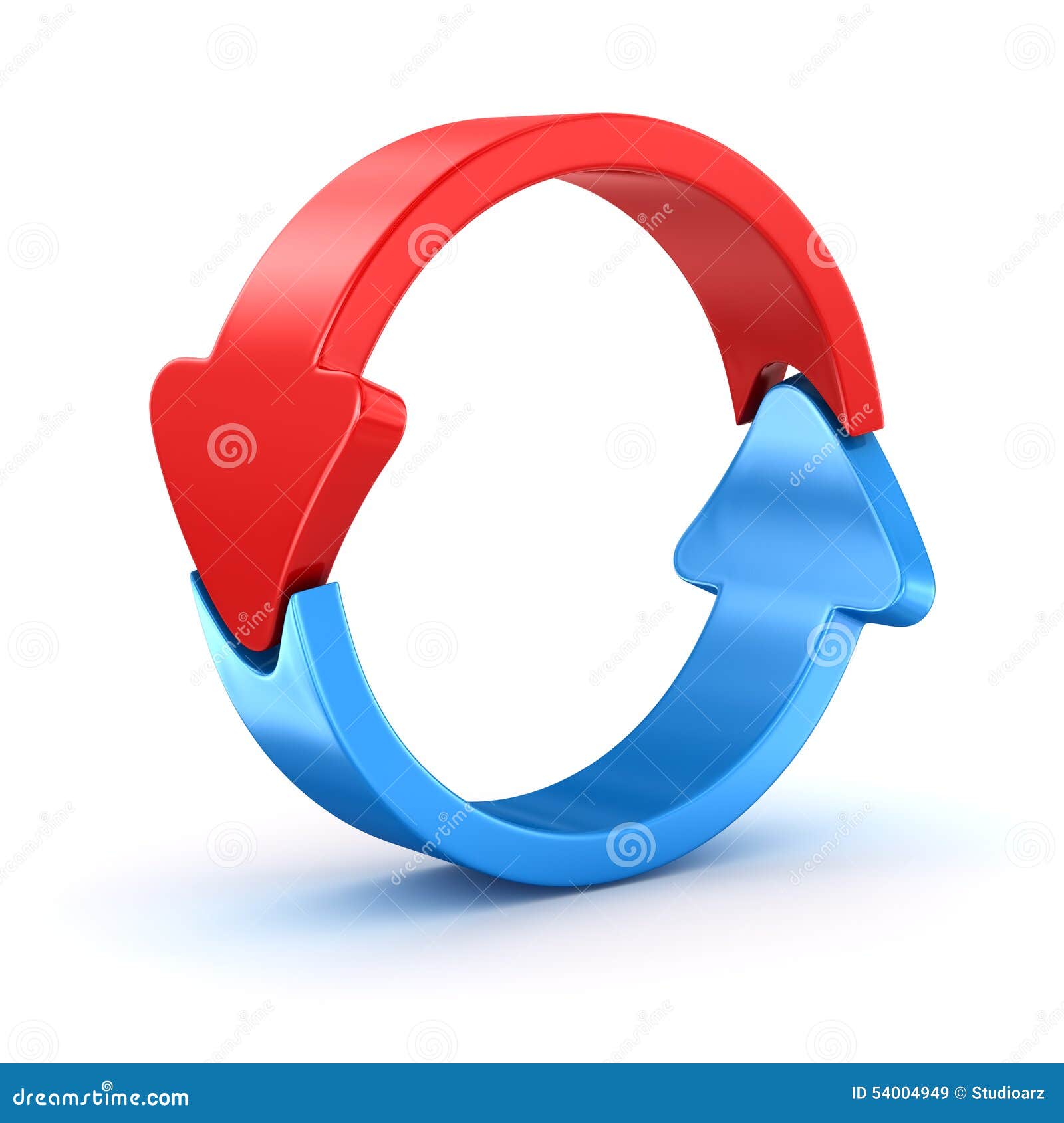 Arrows turning stock illustration. Illustration of process - 54004949