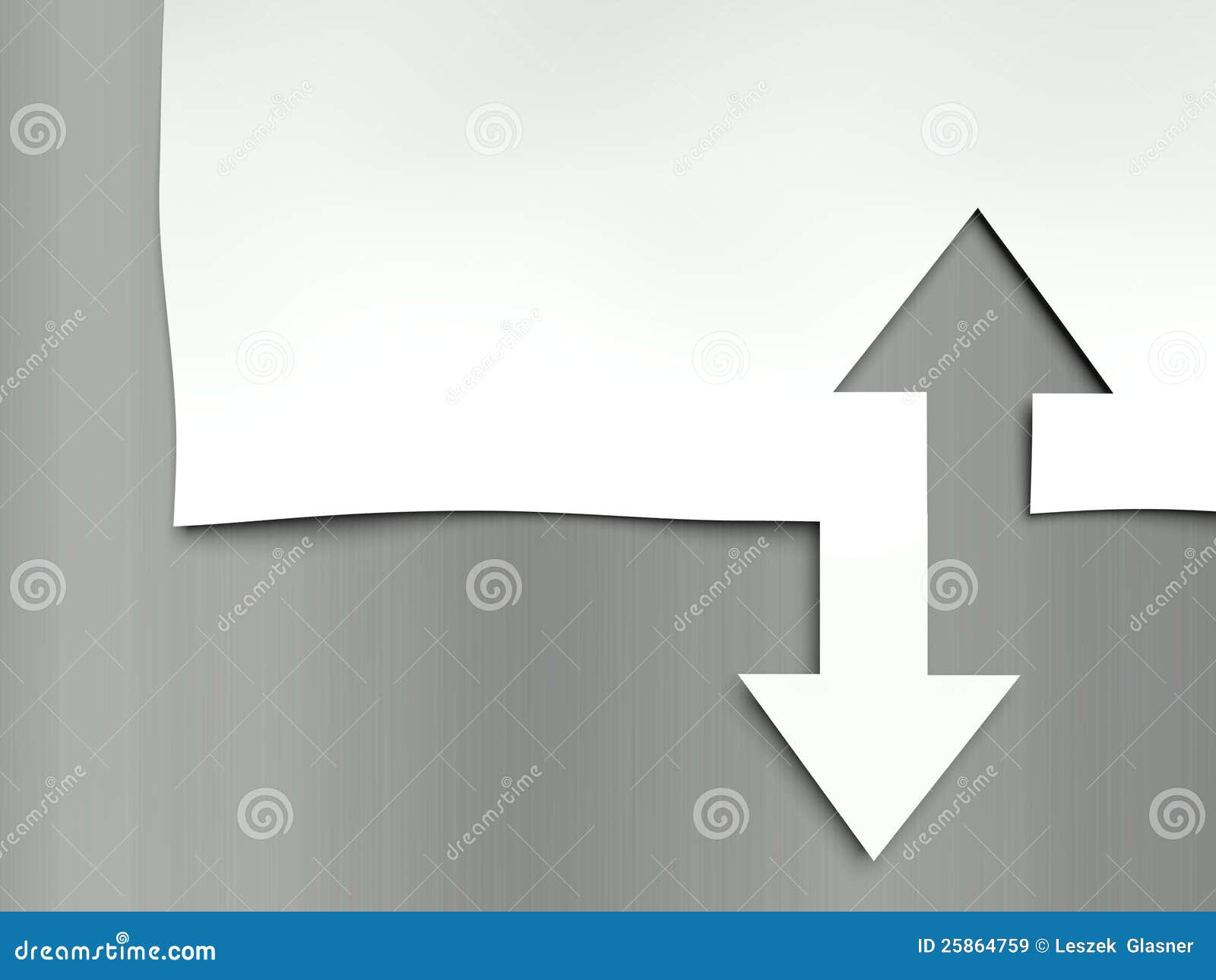 Arrows Up and Down, Concept of Differences Stock Illustration ...