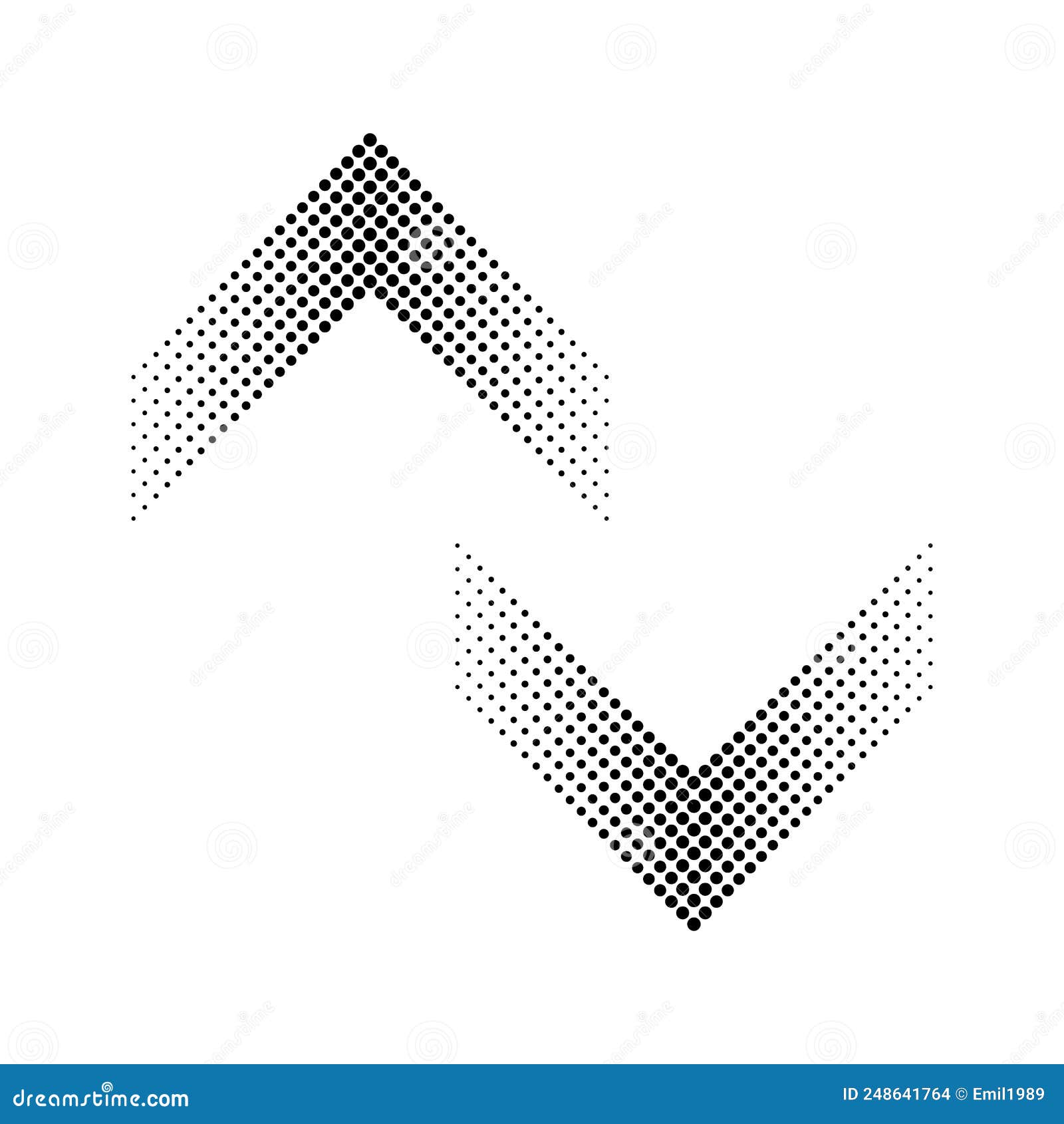 Arrows Up and Down Icon Set Stock Illustration - Illustration of ...
