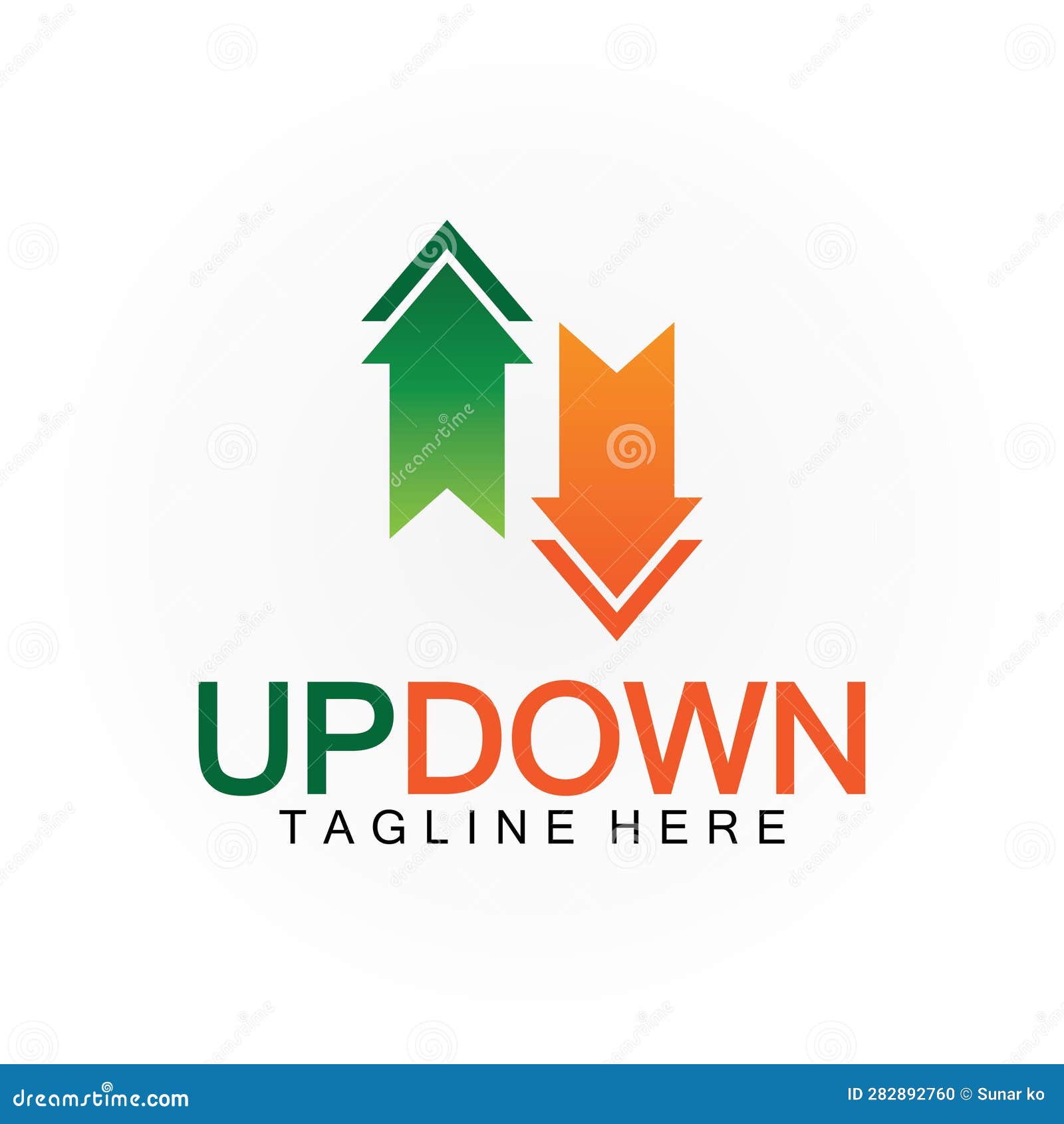 Arrows Up Down Logo Icon Design Template Stock Vector - Illustration of ...