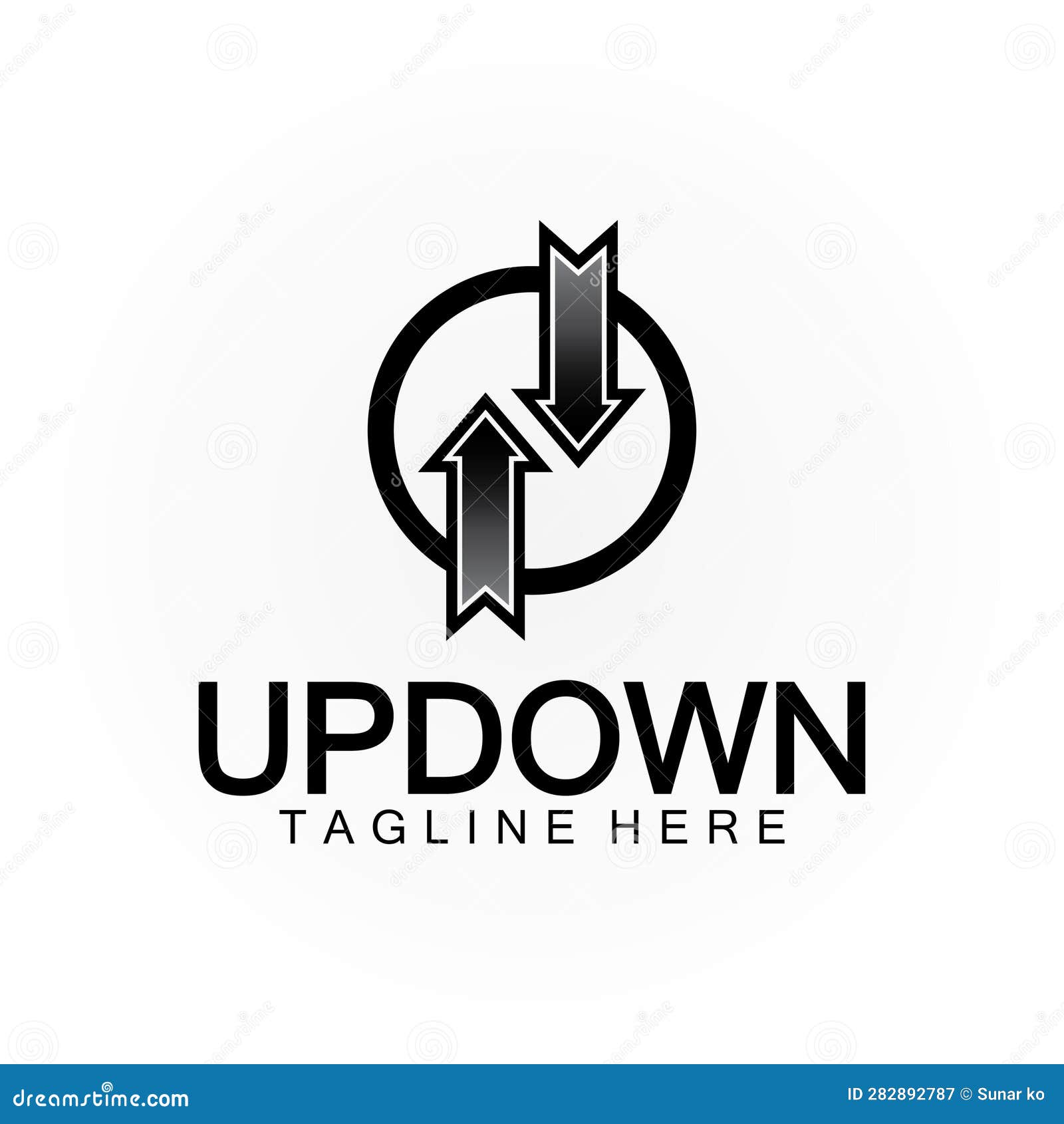 Arrows Up Down Logo Icon Design Template Stock Vector - Illustration of ...