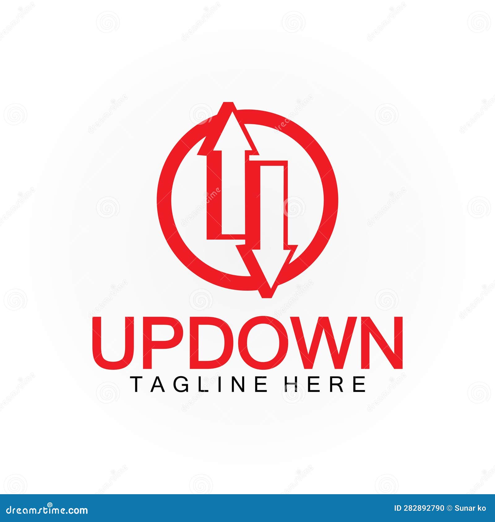 Arrows Up Down Logo Icon Design Template Stock Vector - Illustration of ...