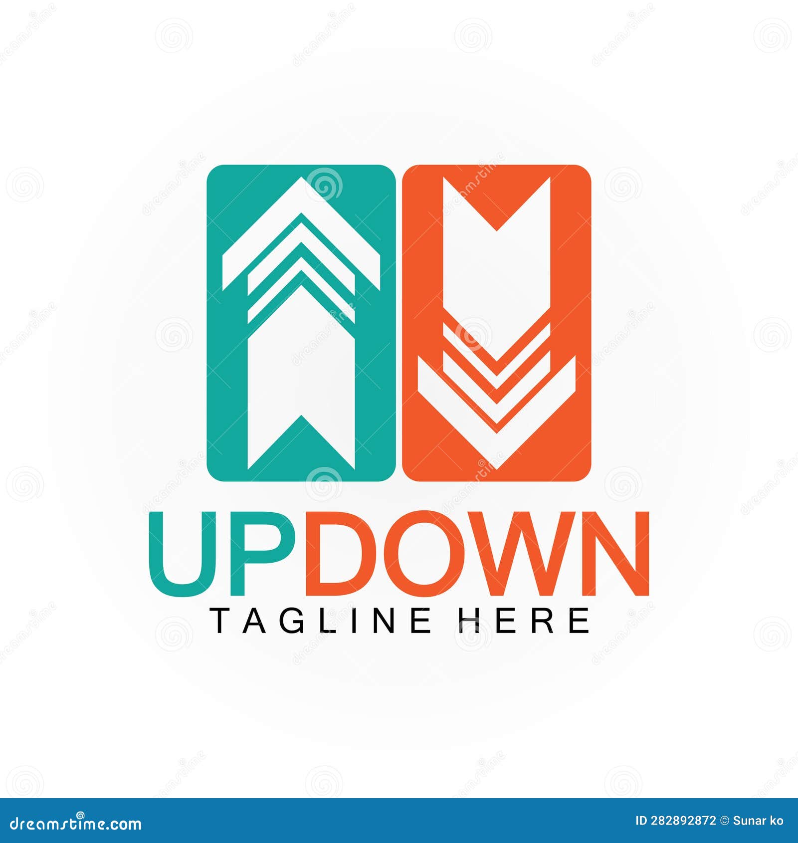 Arrows Up Down Logo Icon Design Template Stock Vector - Illustration of ...