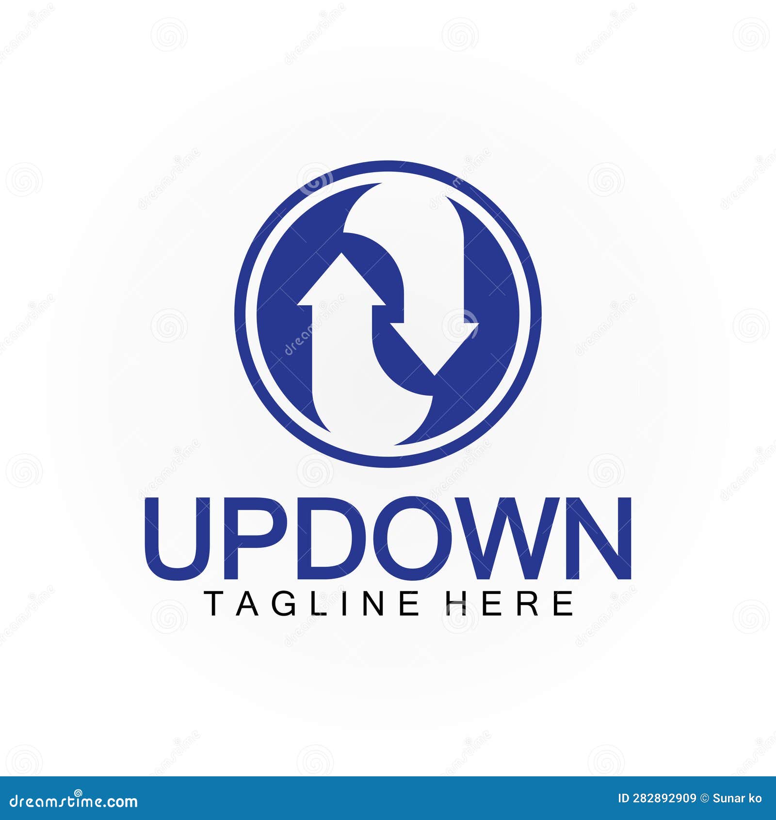 Arrows Up Down Logo Icon Design Template Stock Vector - Illustration of ...