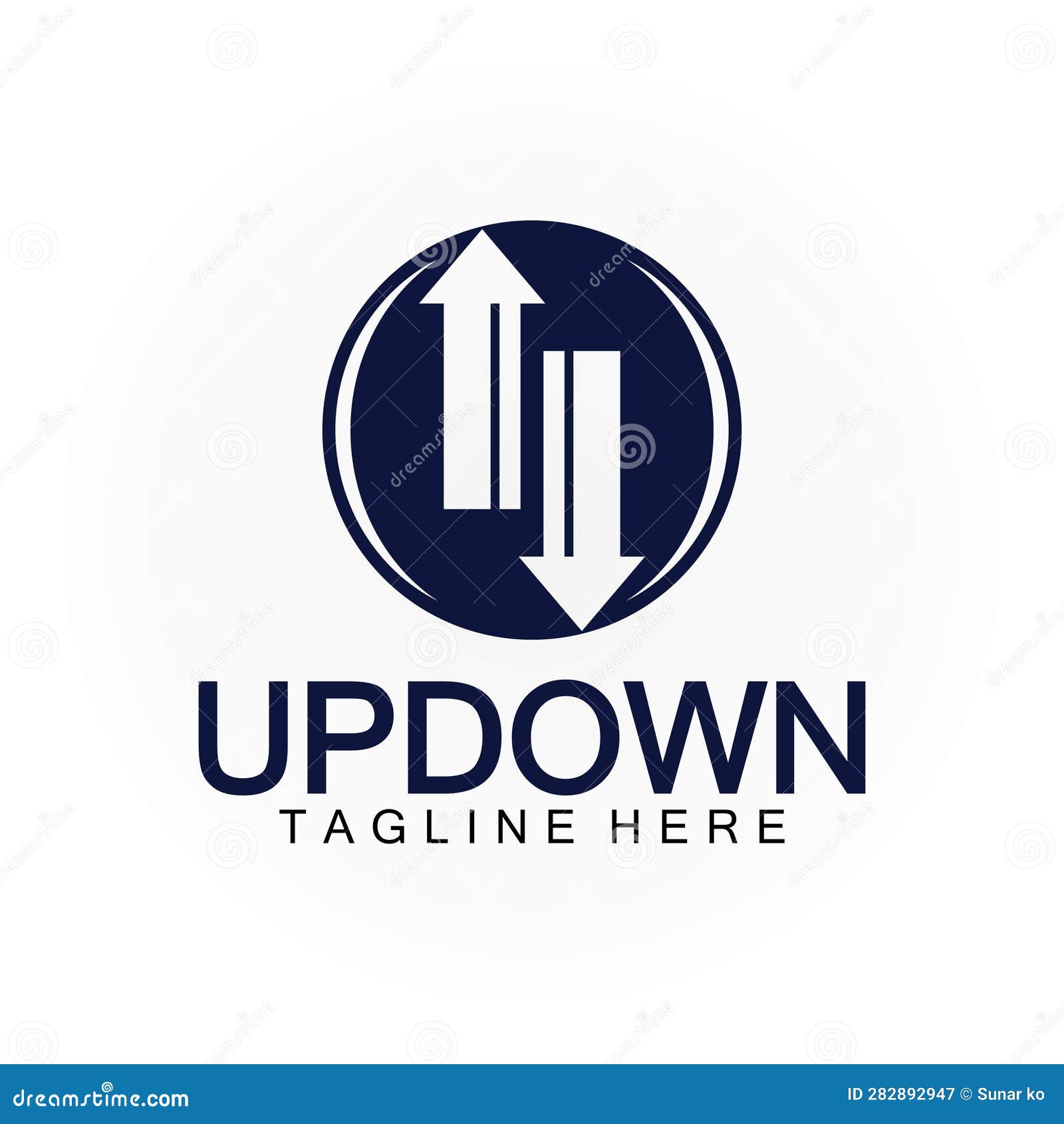 Arrows Up Down Logo Icon Design Template Stock Vector - Illustration of ...