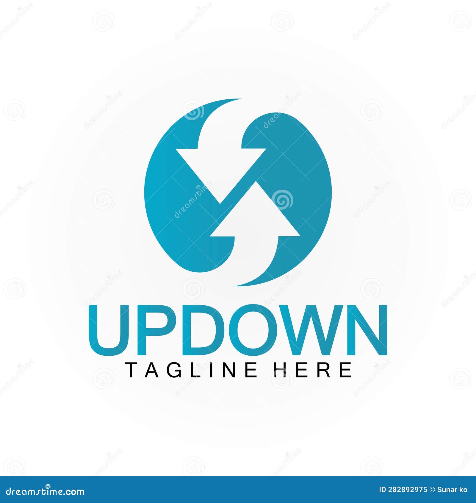 Arrows Up Down Logo Icon Design Template Stock Vector - Illustration of ...