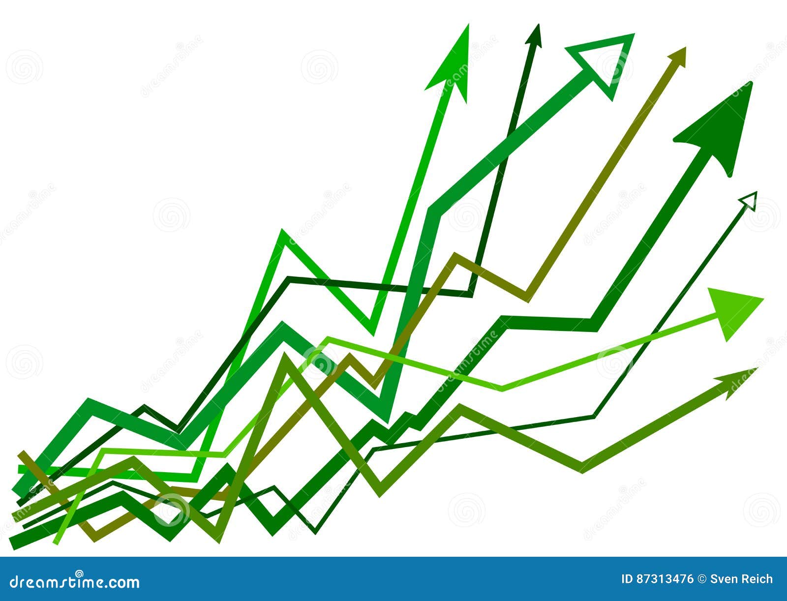 Arrows up stock vector. Illustration of graphic, future - 87313476