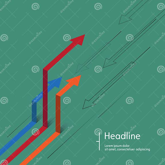 Arrows vector background. stock vector. Illustration of color - 68763739