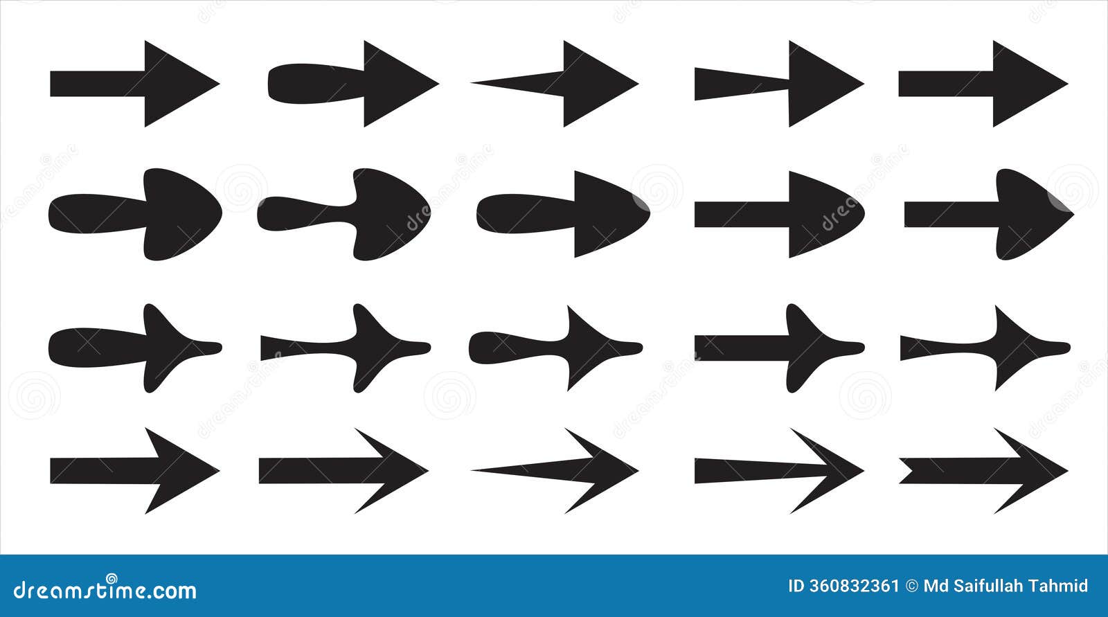 Arrows Vector Collection, Big Set of Arrows Vector Icon, Arrow Vector ...