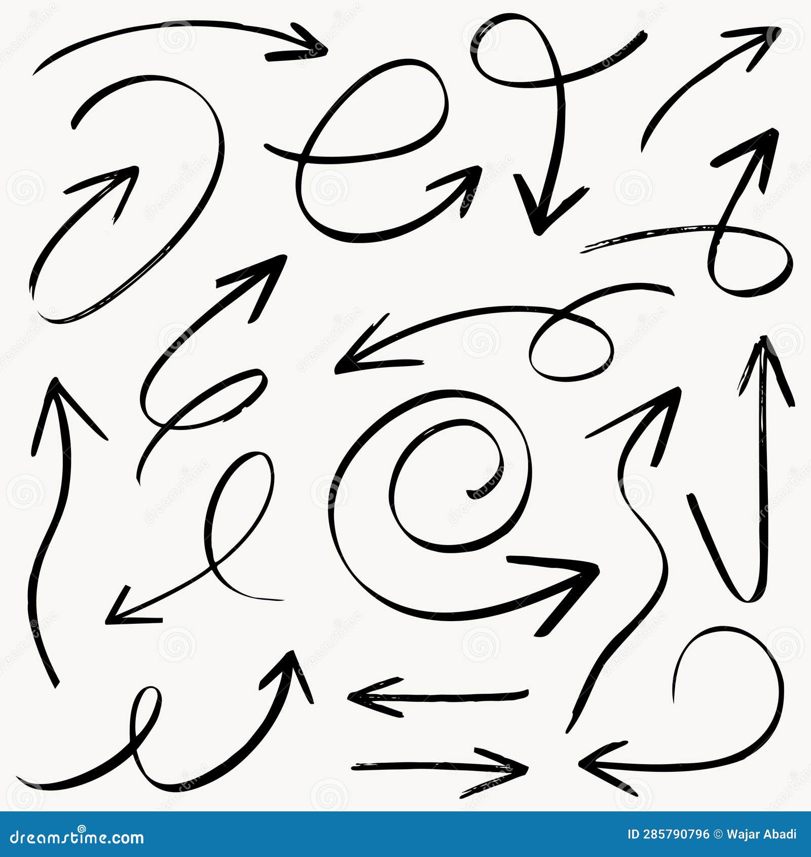 Arrows Vector Design Collection for Business Plan and Education Stock ...