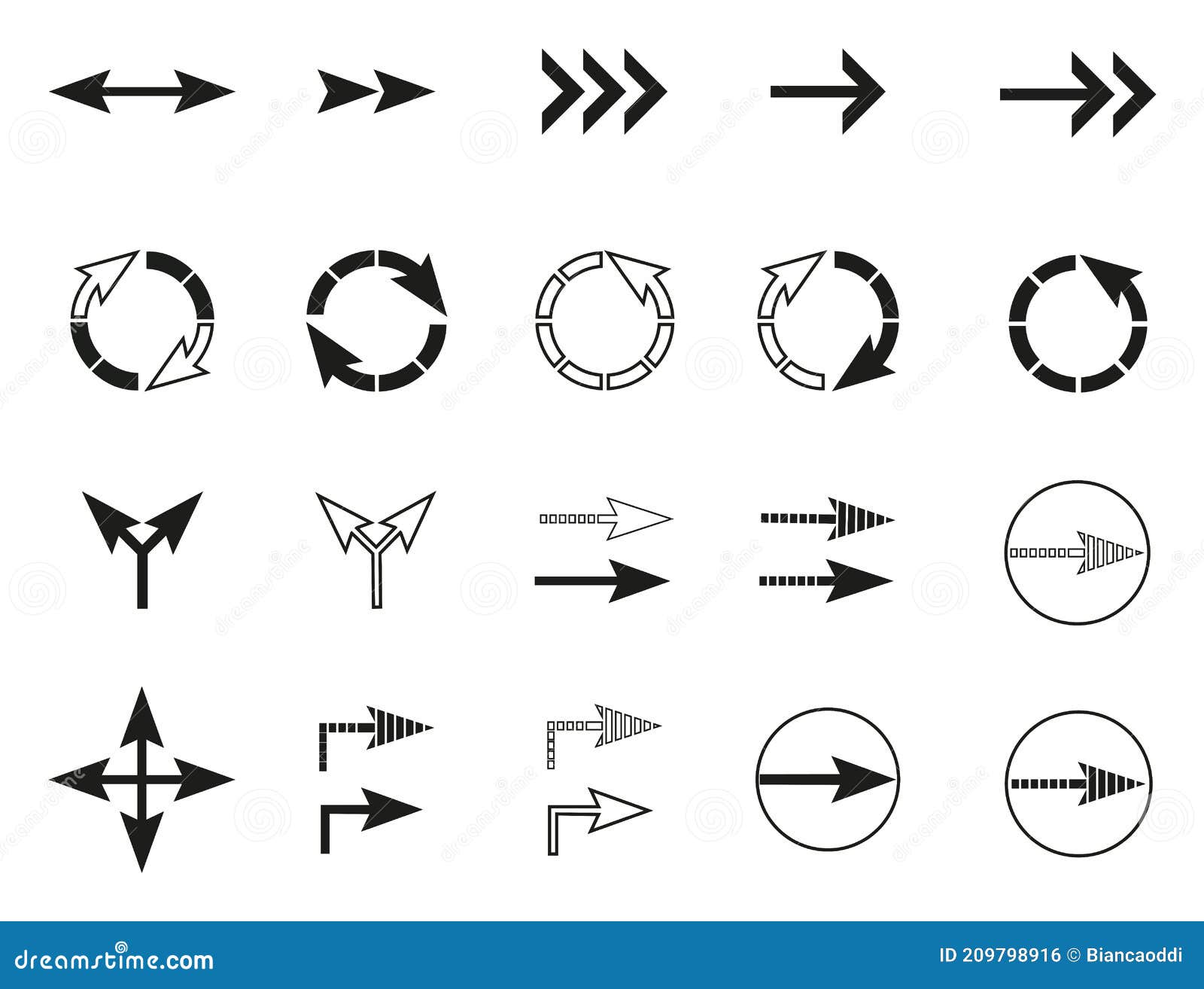 Arrows Vector Icons. Sign Circle Arrow Flat Design, Round Forward ...