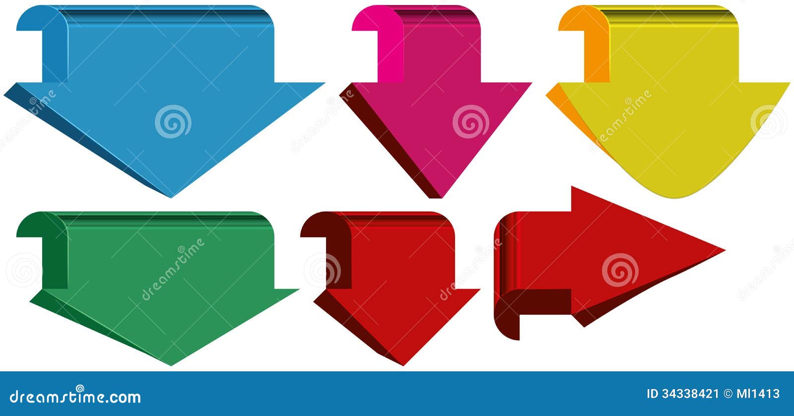 Arrows stock vector. Illustration of paintings, perspective - 34338421