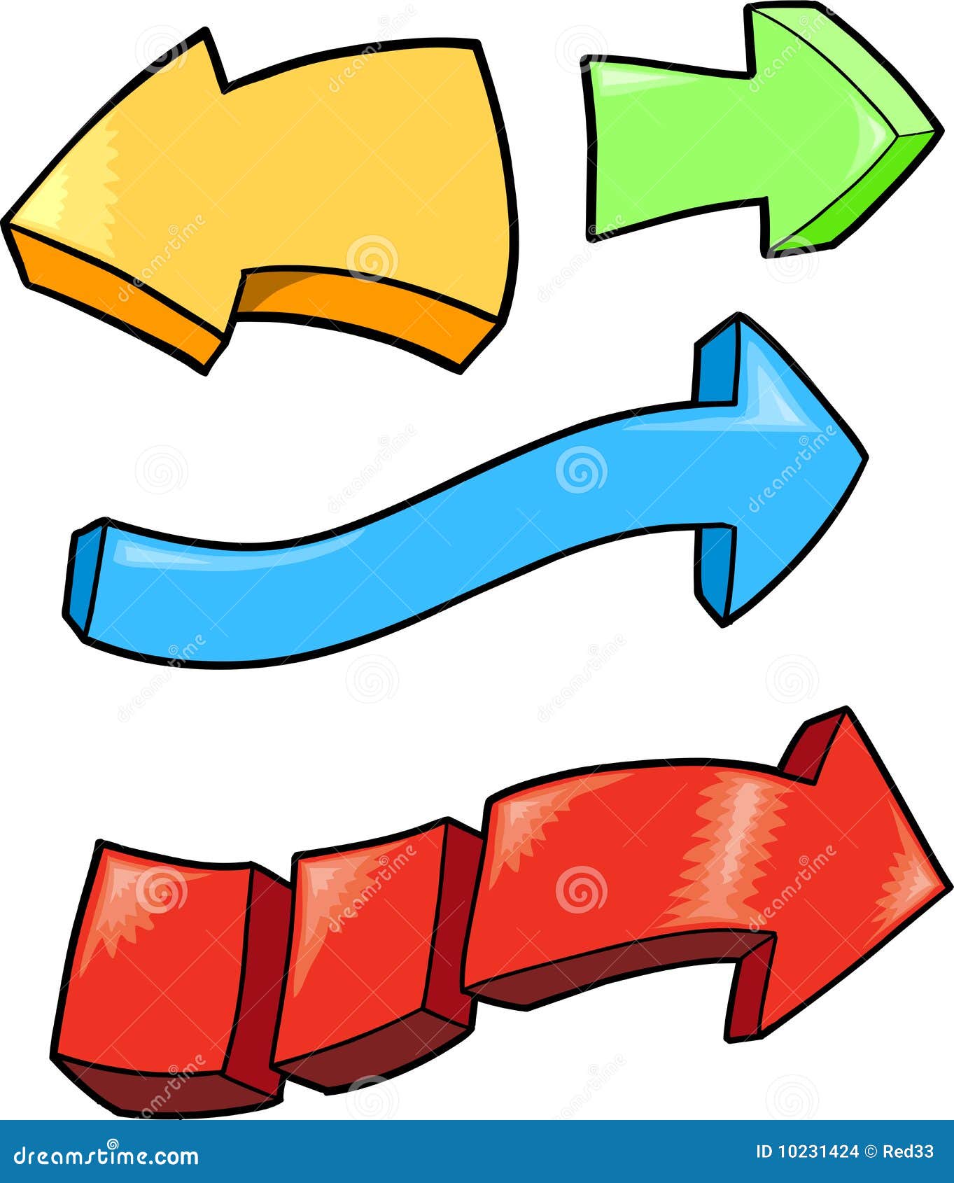 Arrows Vector Illustration Set Stock Vector - Illustration of yellow ... Arrows Vector Illustration Set Stock Vector - Illustration of yellow ...
