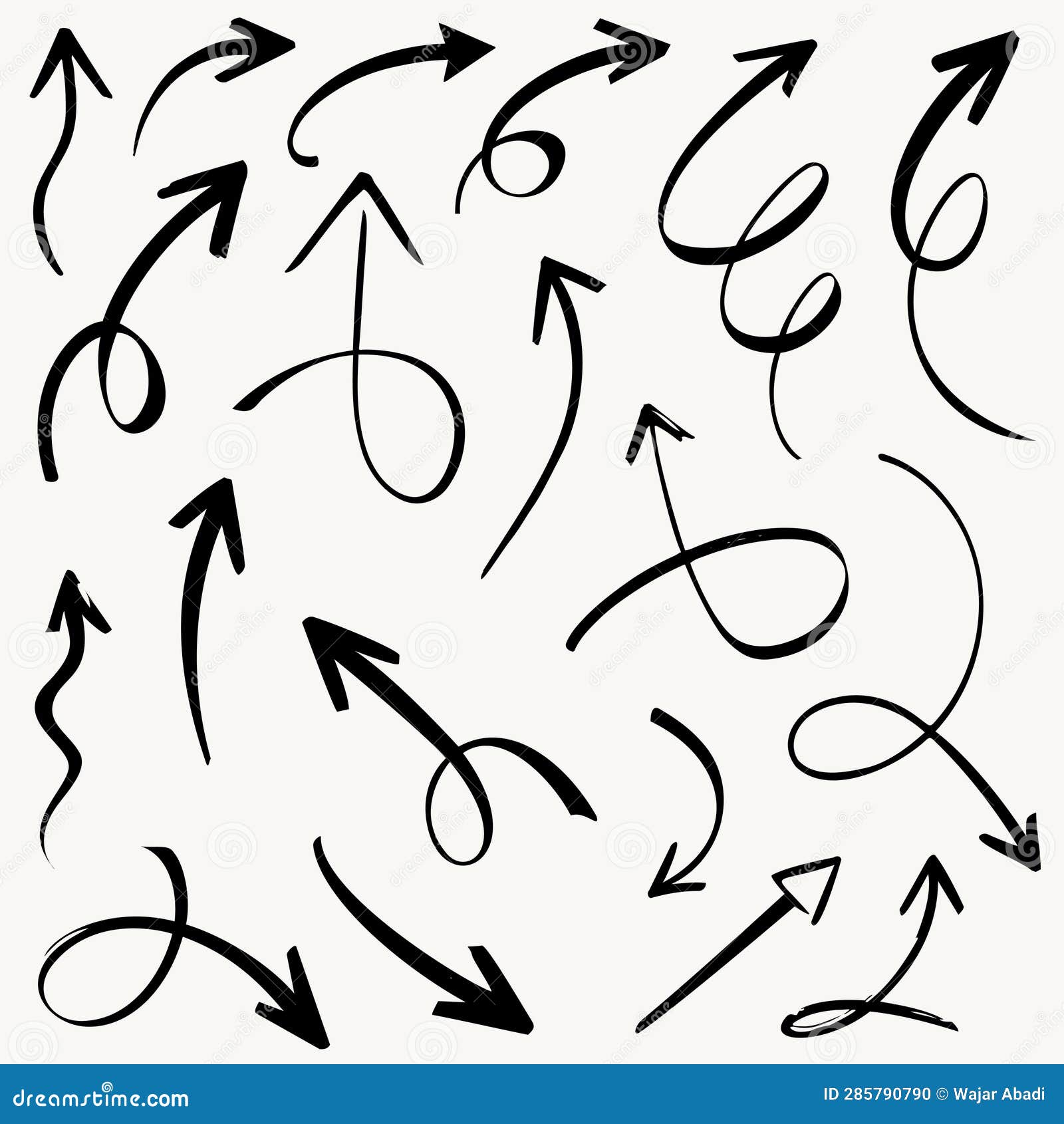 Arrows Vector Set Design for Business Plan and Education Stock Vector ...