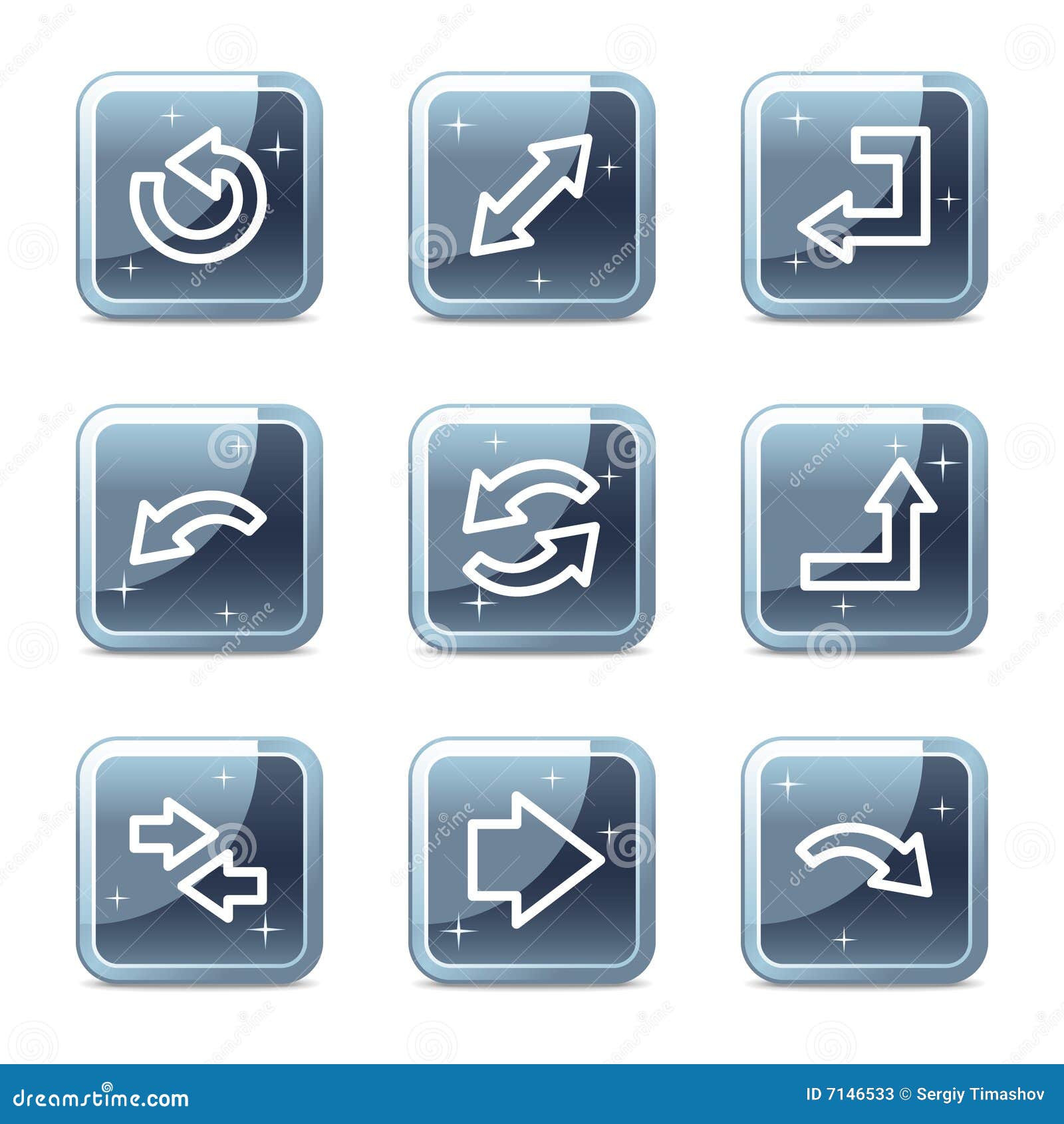 Arrows web icons stock vector. Illustration of internet - 7146533