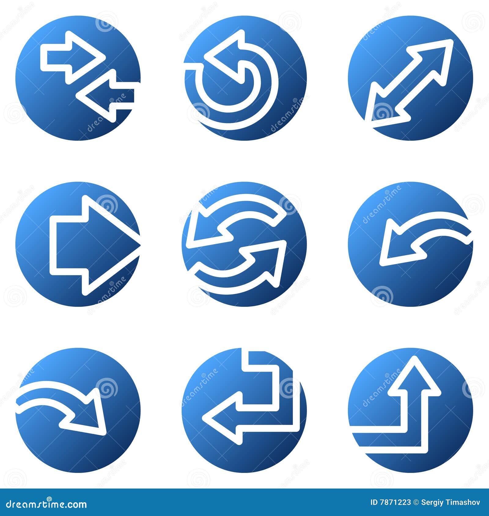 Arrows web icons stock vector. Illustration of exchange - 7871223