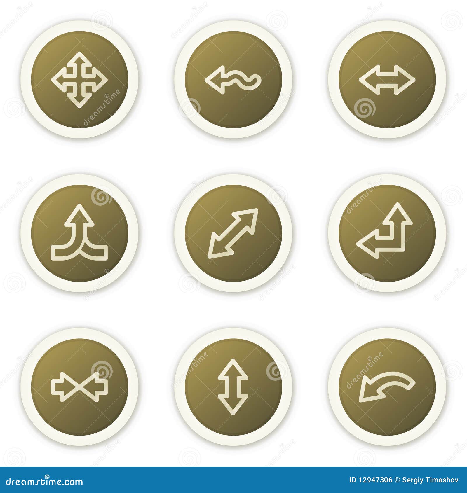 Arrows web icons set 2 stock vector. Illustration of scale - 12947306