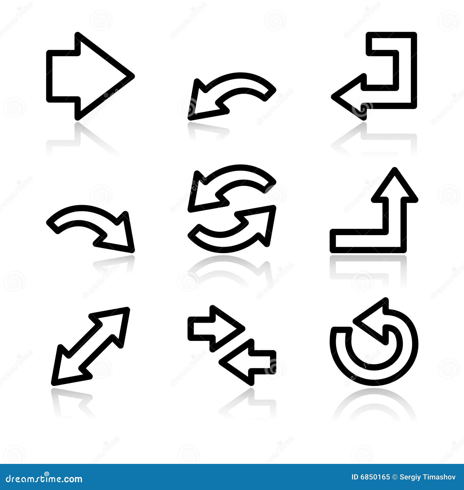 Arrows web icons V2 stock vector. Illustration of undo - 6850165