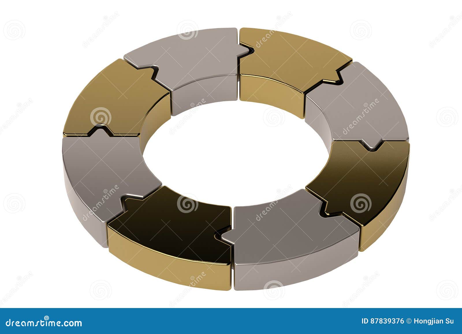 Arrows Wheel Patterns.3D Illustration. Stock Illustration ...
