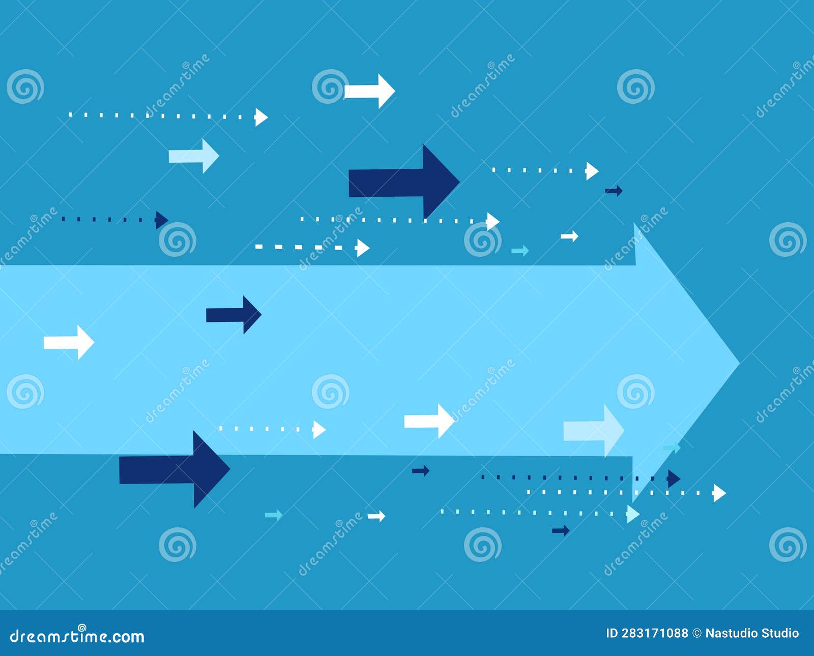 Arrows Work As a Term Indicating the Direction of Progress Stock Vector ...