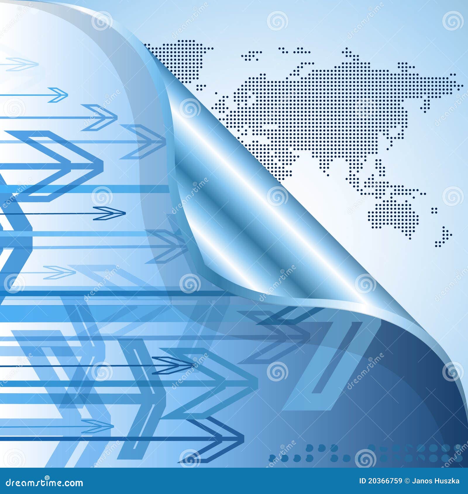 Arrows and world map stock vector. Illustration of earth - 20366759