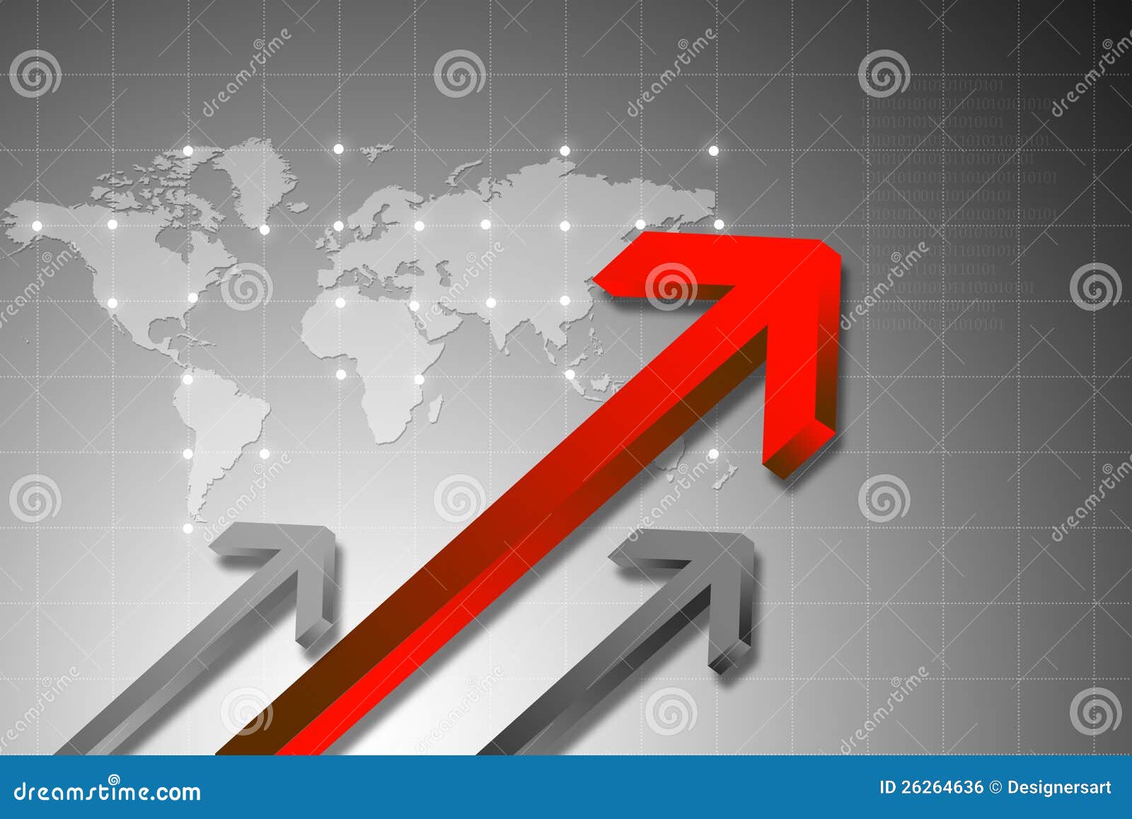 Arrows and world map stock illustration. Illustration of china - 26264636