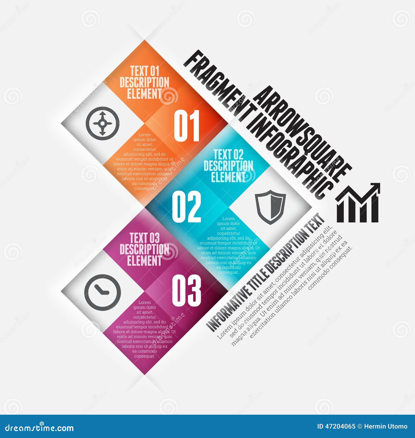 Arrowsquare Fragment stock vector. Illustration of graphical - 47204065