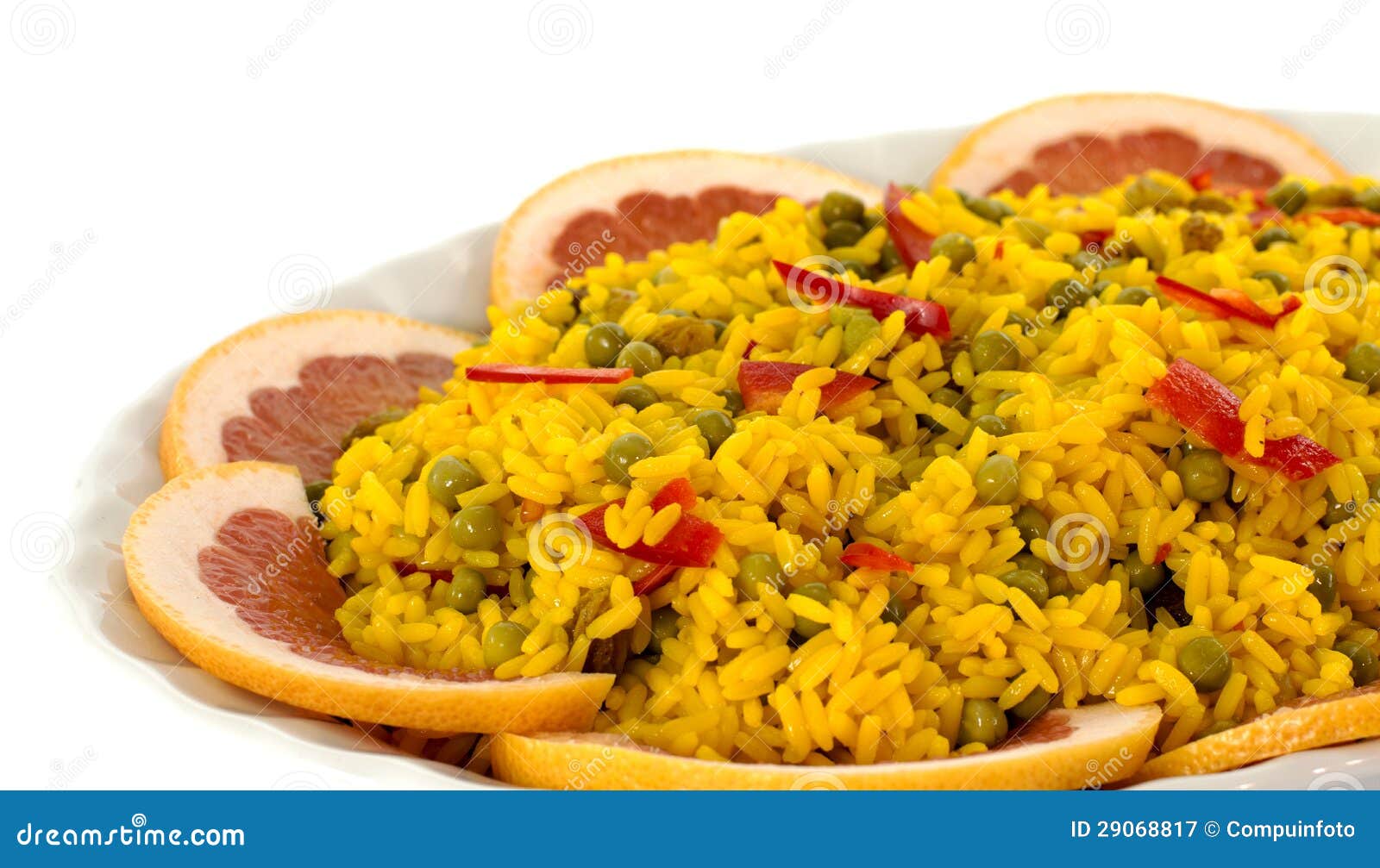 Arroz amarillo imagen de archivo. Imagen de alimento - 29068817