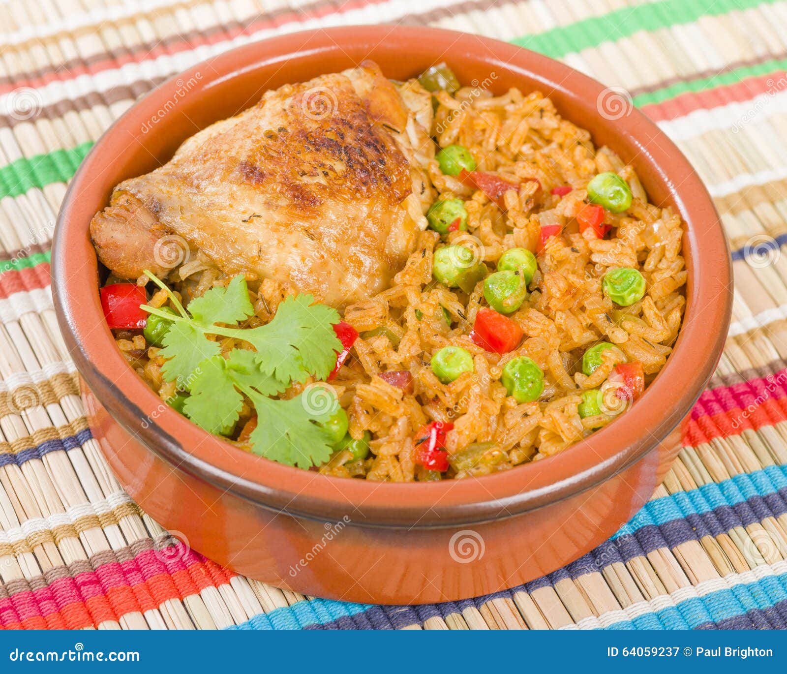 Arroz Con Pollo stock image. Image of background, food - 64059237