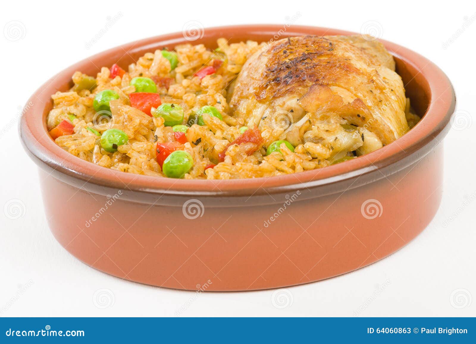 Arroz Con Pollo Colombiano Colombian Style Rice With Chicken Meat ...