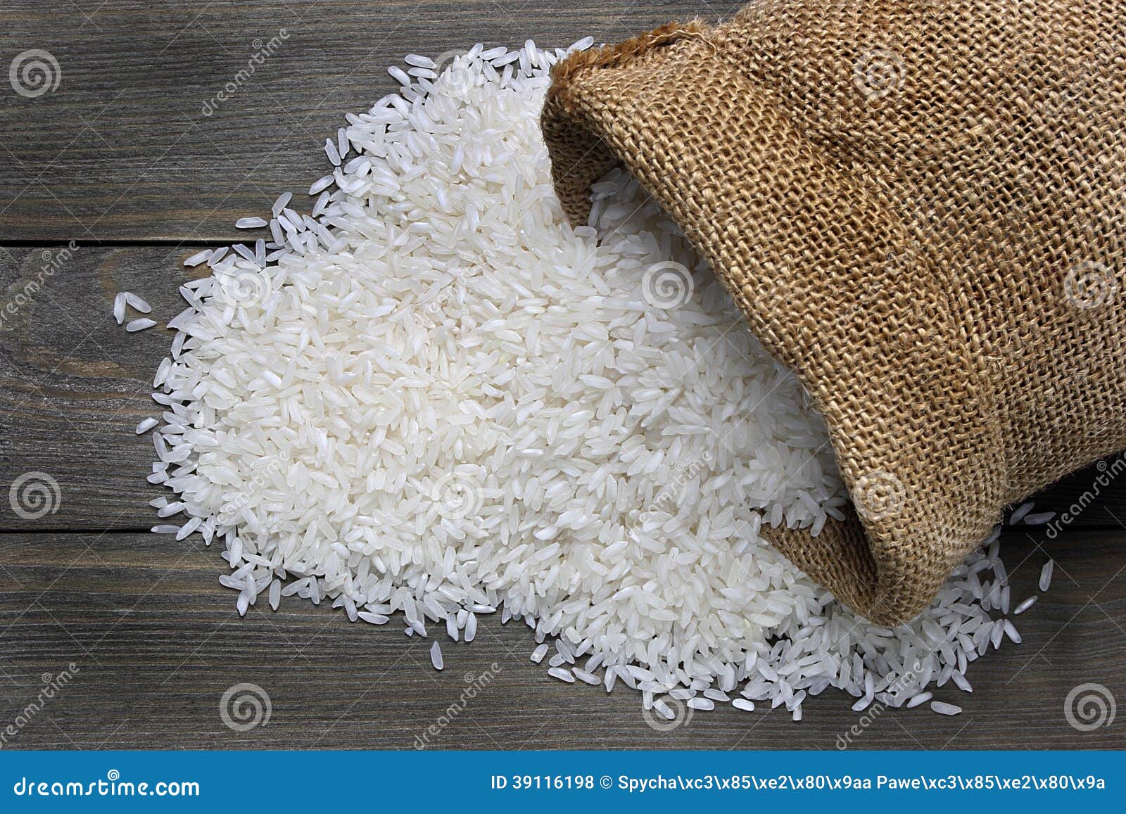 Arroz crudo foto de archivo. Imagen de dieta, saco, crudo - 39116198
