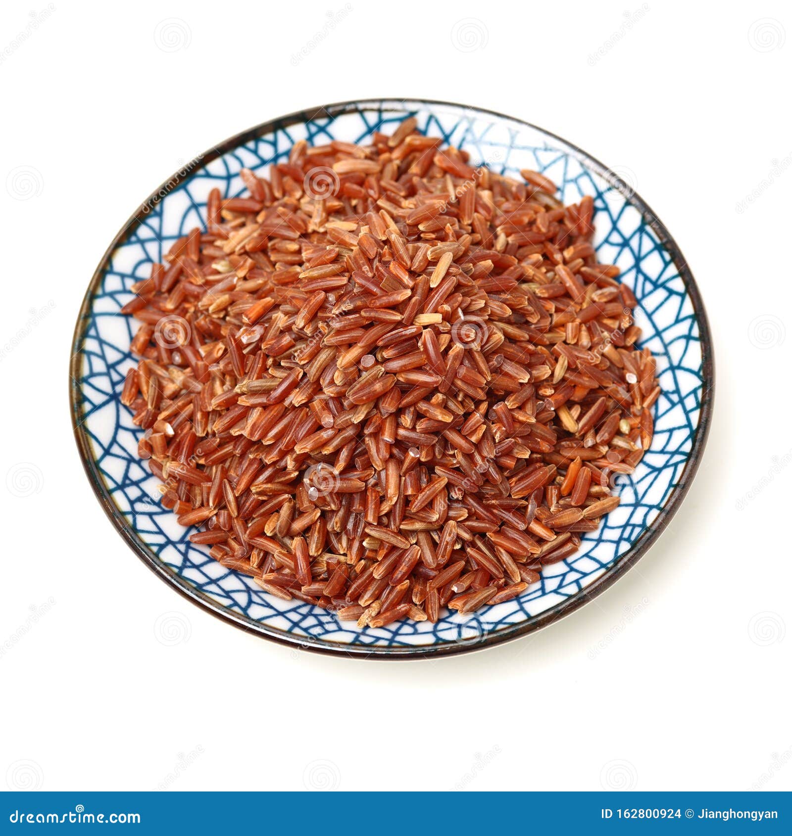 Arroz rojo foto de archivo. Imagen de arroz, macro, aislado - 162800924