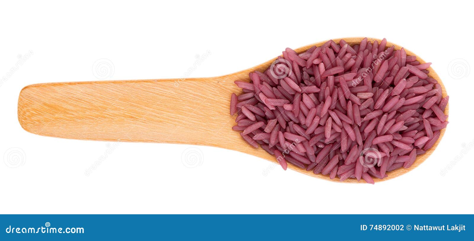 Arroz Roxo Na Colher No Fundo Branco Foto de Stock - Imagem de preto ...